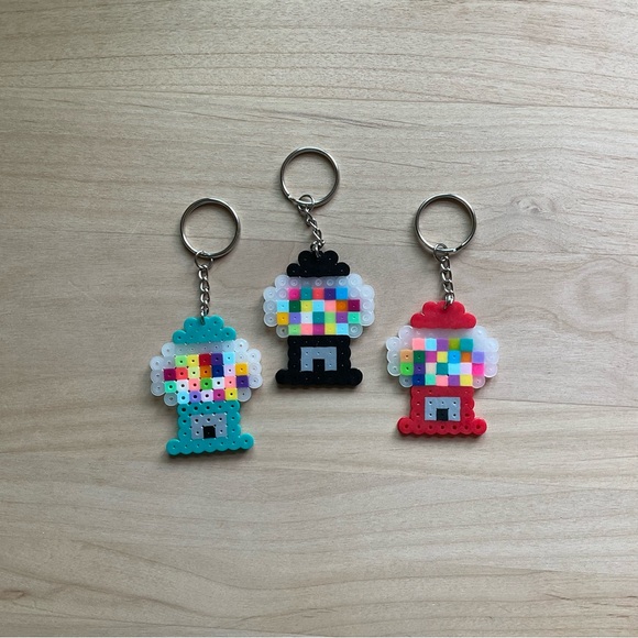 Accessories | Handmade Gumball Machine Perler Bead Keychain | Poshmark